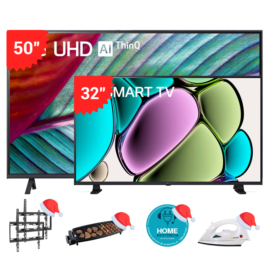 COMBO LG 50" (50UR7800PSB) + 32" (32LR650BPSA) | Tienda Virtual