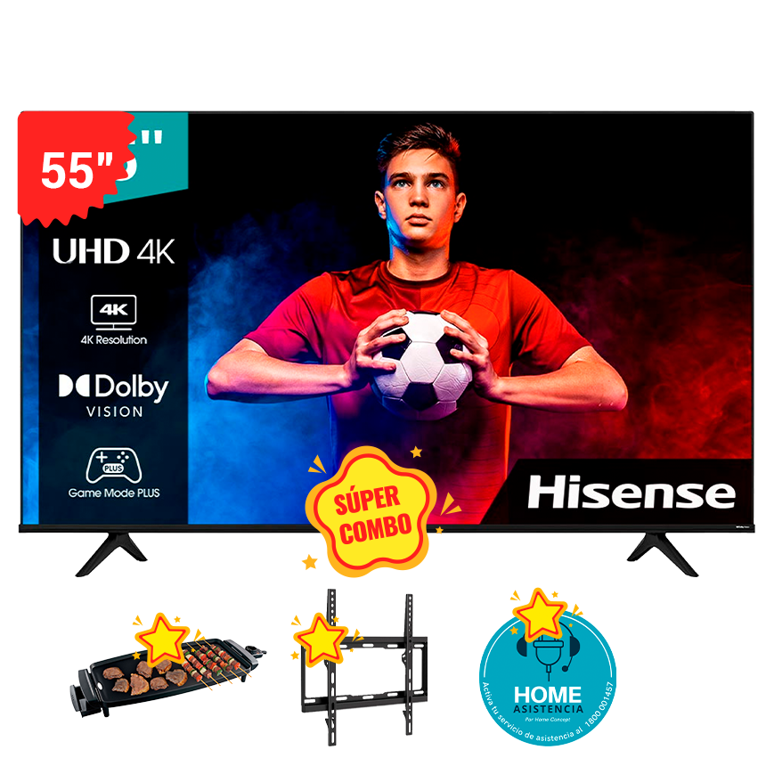 HISENSE 55" UHD (HS-55A6H) | Tienda Virtual
