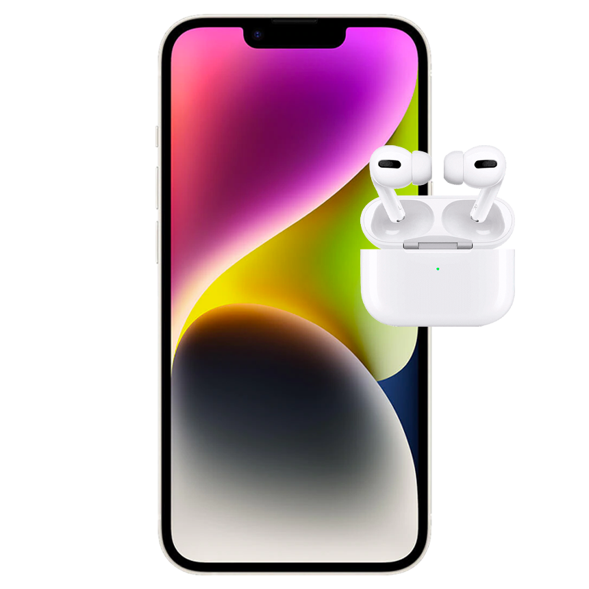 COMBO APPLE IPHONE 14 (128GB) + APPLE AIRPODS PRO WIRELESS | Tienda Virtual