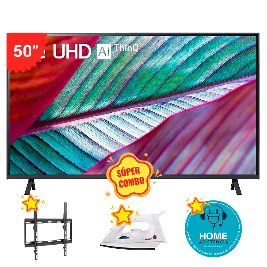 LG 50" UR78 SMART LED 4K UHD THINQ AI (50UR7800PSB) | Tienda Virtual