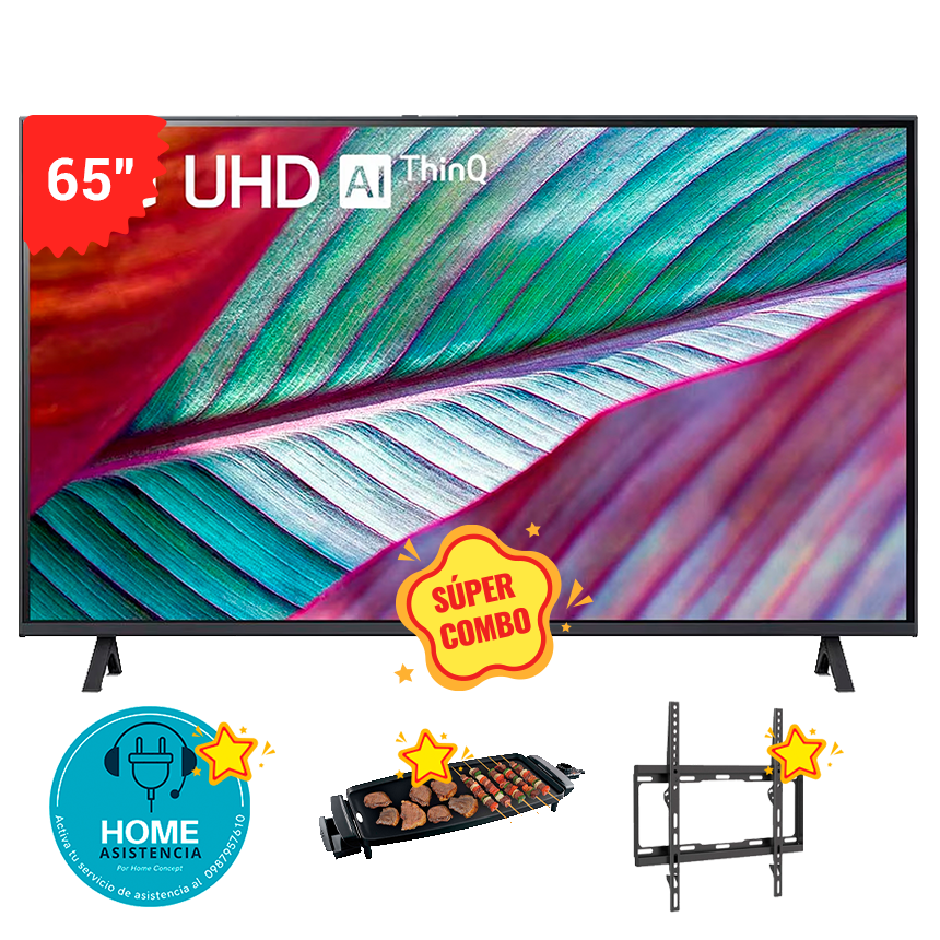 LG 65" UR78 SMART LED 4K UHD THINQ AI (65UR7800PSB) | Tienda Virtual