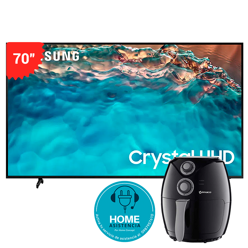 SAMSUNG 70" SMART LED 4K (UN70BU8000PXPA) | Tienda Virtual