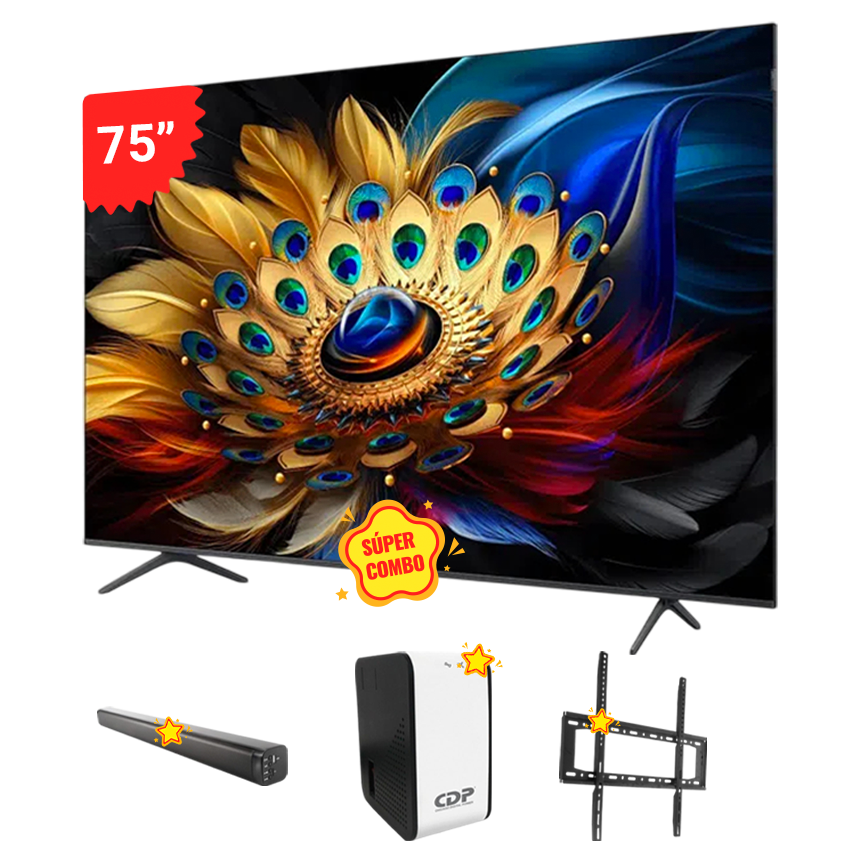 TCL 75" QLED 4K (75C655) | Tienda Virtual